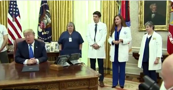 Here's Trump Treating A Nurse Like Garbage, Because It's A Day