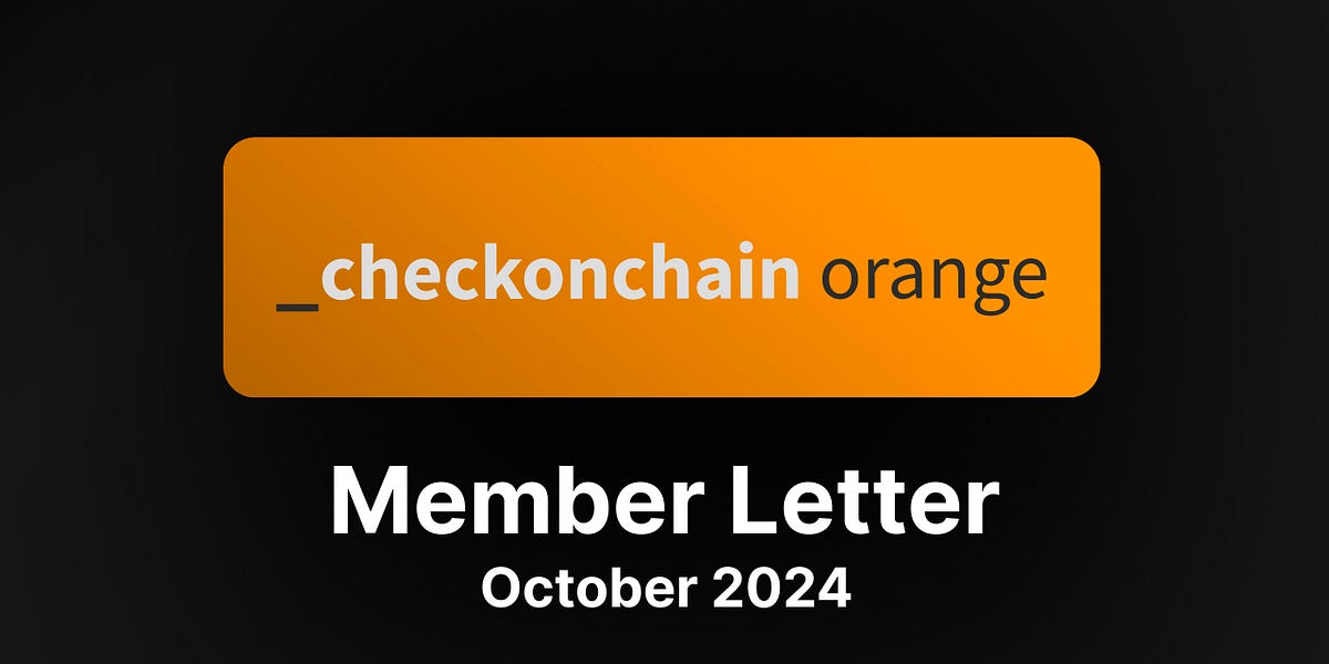 Founding Member Letter - October 2024