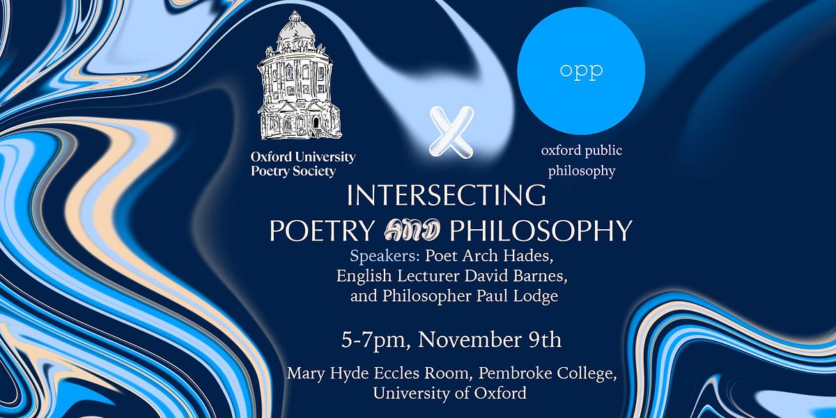 upcoming event intersecting poetry & philosophy