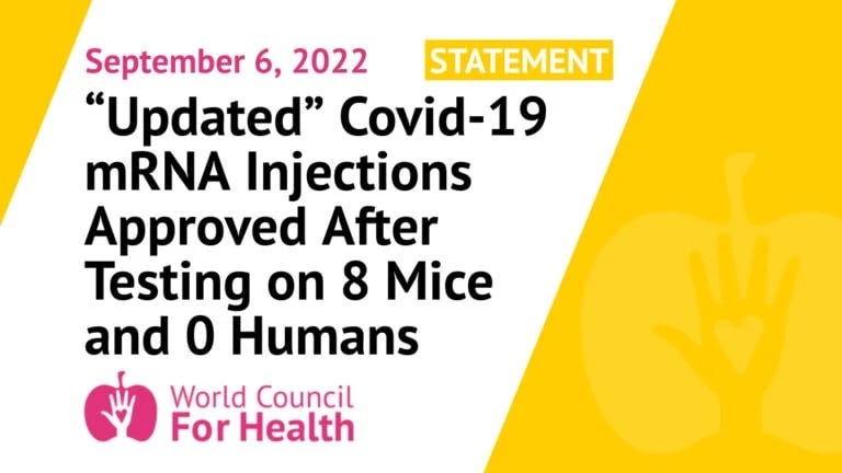 “Updated” mRNA injections approved after testing on 8 mice