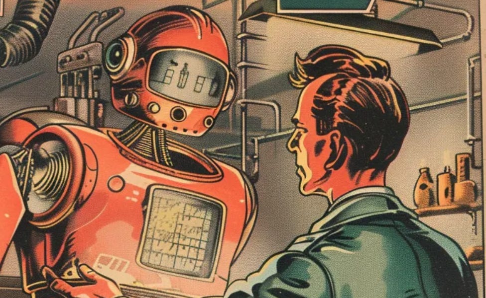 Two Robots Talk About Me Behind My Back - by Ted Gioia