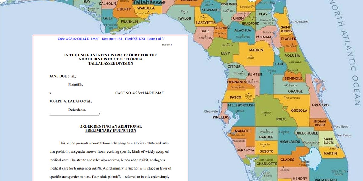 No Longer About Kids: Florida Judge Allows Trans Adult Ban For Large ...