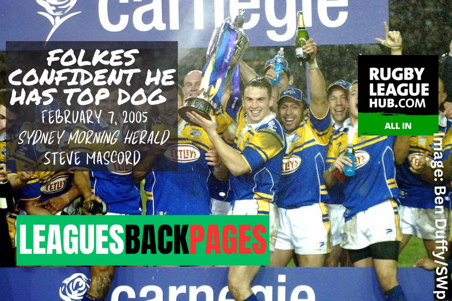 Folkes confident he has top dog - by Steve Mascord