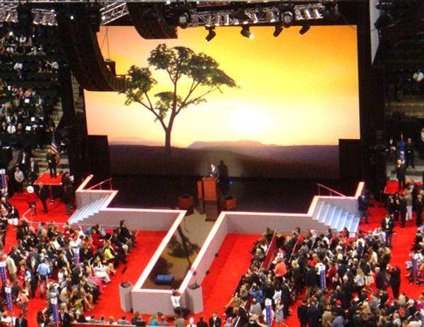 Special RNC Stage Could Not Be More Phallic - by Jim Newell