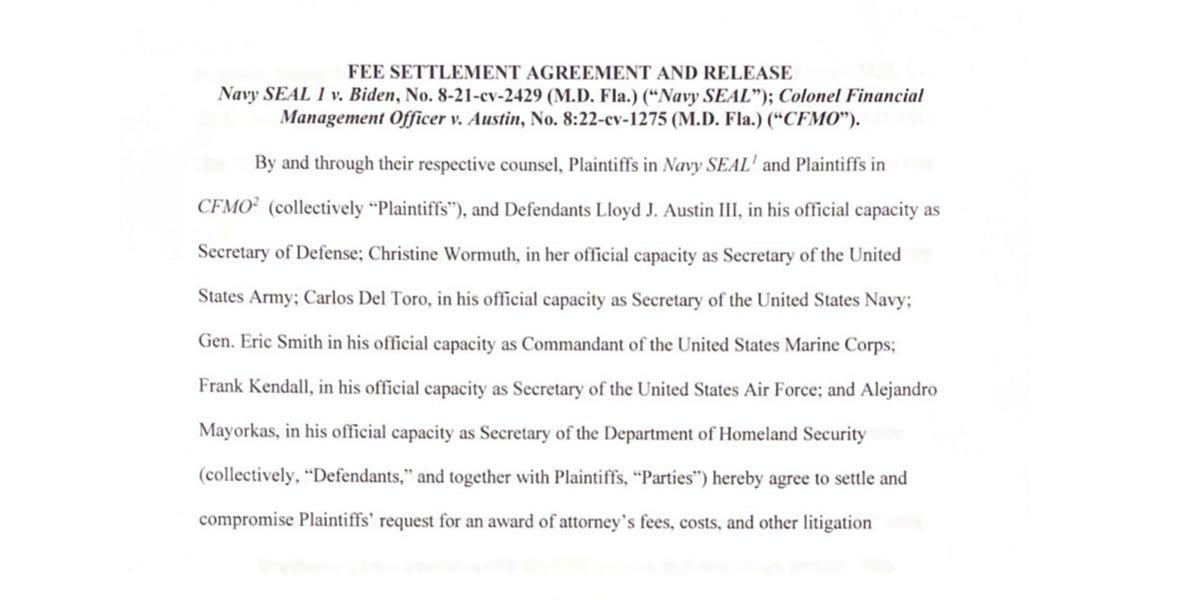 The U.S. Department of Defense Agrees to Pay $1.8 Million in Attorney's ...