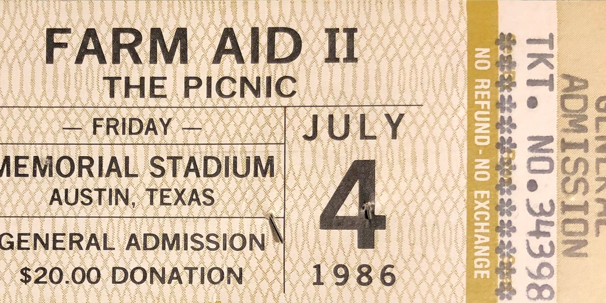Farm Aid II and Willie's 4th of July Picnic: the Backstory