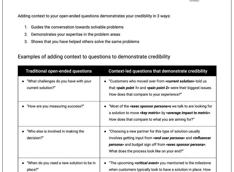 How to quickly demonstrate credibility to your buyer on a sales call