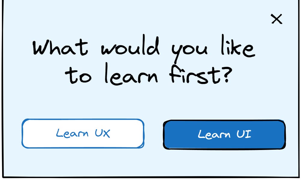 Just starting your UX/UI journey? Start with learning UI/visual design!