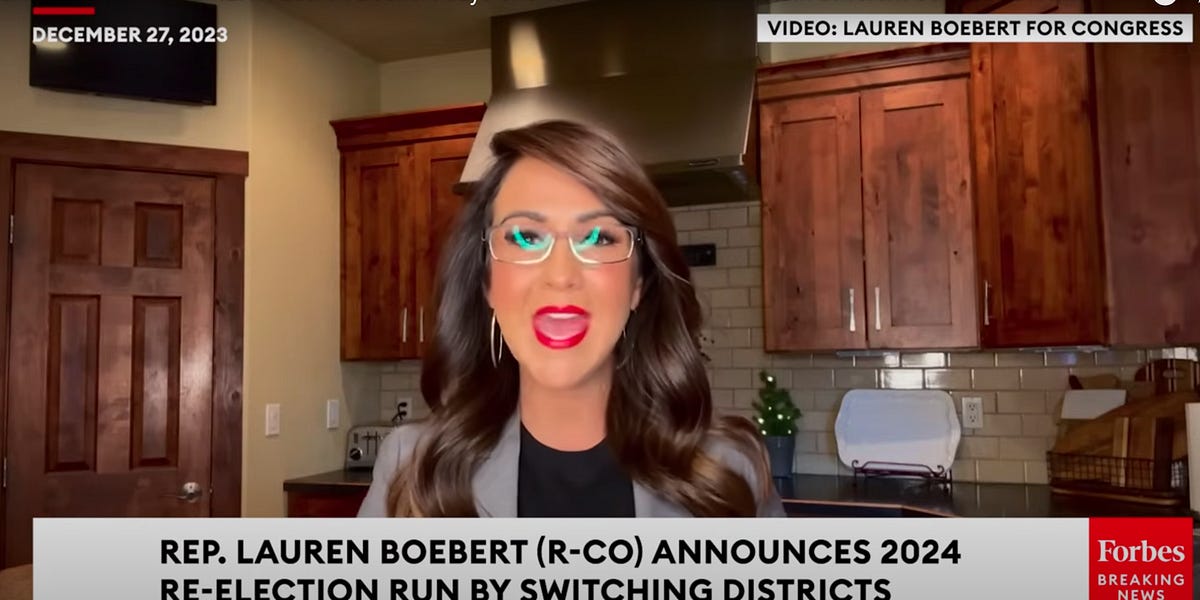 Lauren Boebert Ejacs ... Ejects Herself Into Different Congressional District