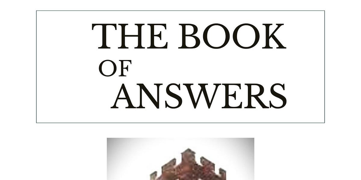 New Cover for The Book of Answers - by Darrow Woods