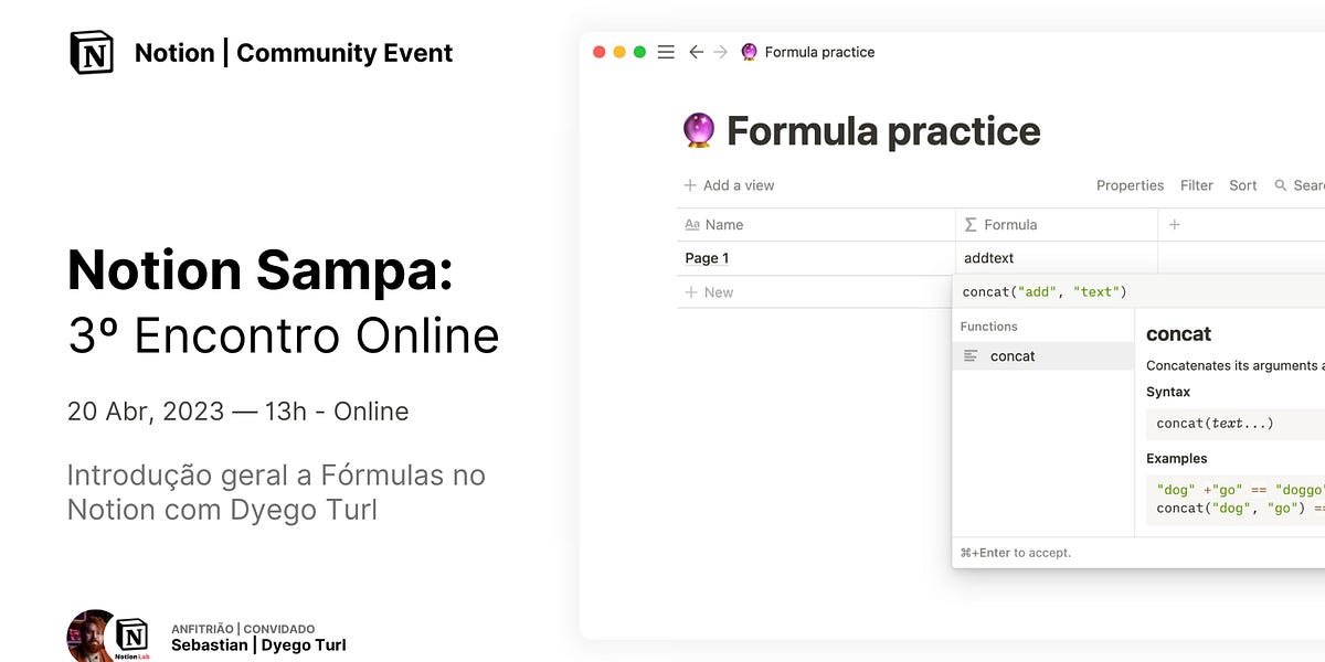 Twitter do Substack? Novidade simples do botão e Fórmulas do Notion