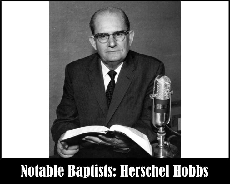 Notable Baptists: Herschel Hobbs hosted 'Baptist Hour' and led the 1963 ...