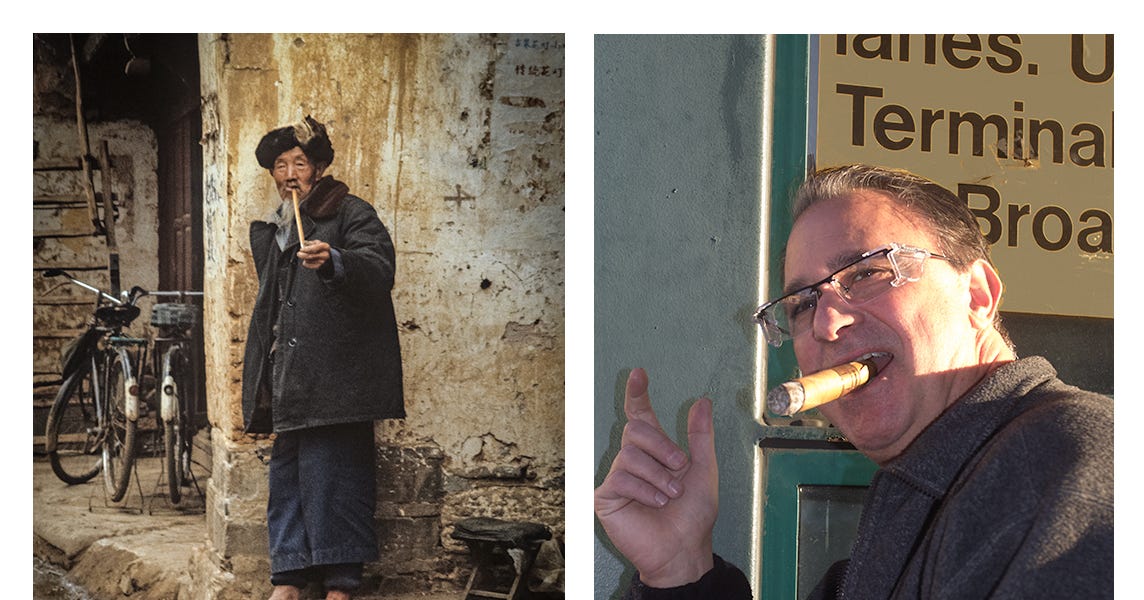 Smoking guys - by Terry J. Allen