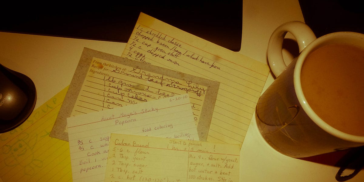The Recipe Box - by Cedar Sanderson - Cedar’s Substack