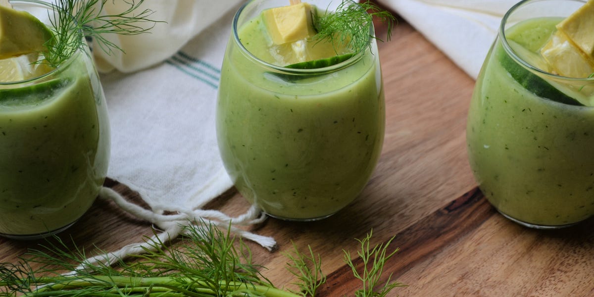 Dill & Cucumber Summer Soup - by Angie Alt