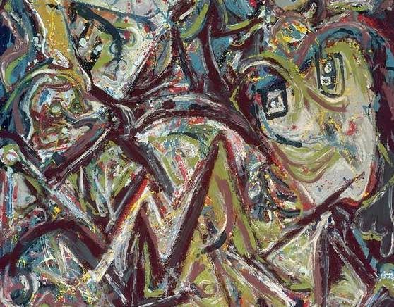 Hidden symbols in Jackson Pollock's abstract drip paintings