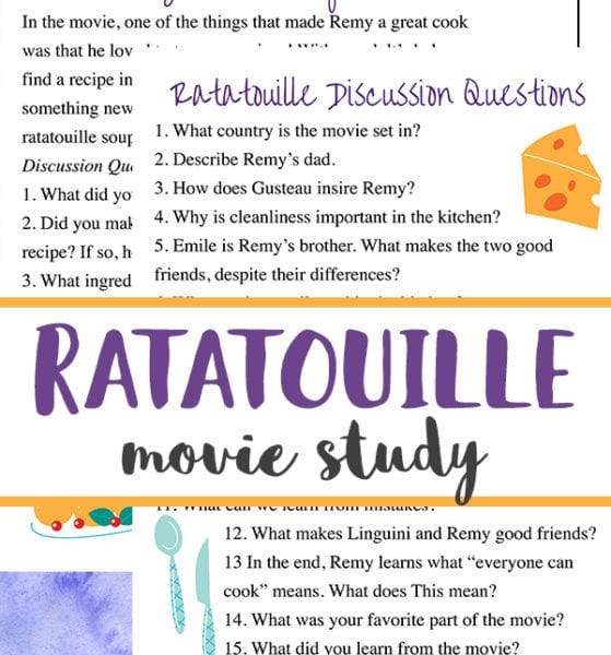 Ratatouille Recipe and Movie Study - by Lara Molettiere