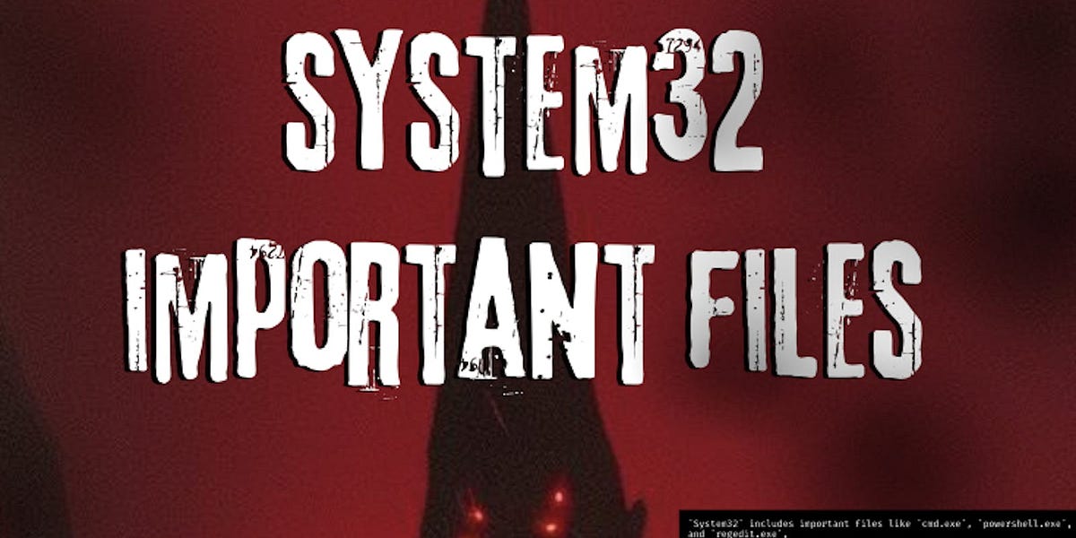 System32 Important Files - by Reza - RedTeamGuides