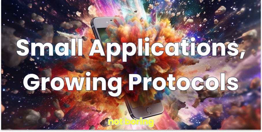 Small Applications, Growing Protocols