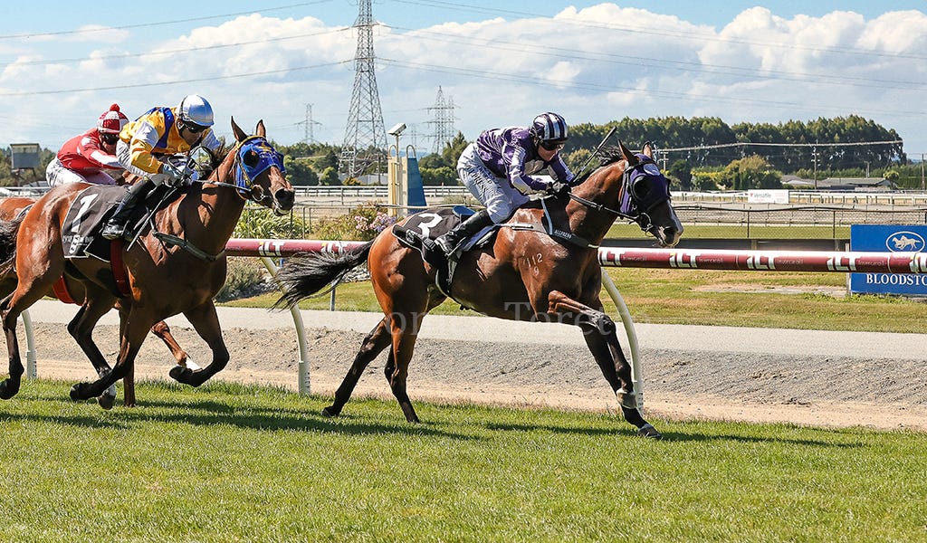 Race win special for track rider watching in hospital