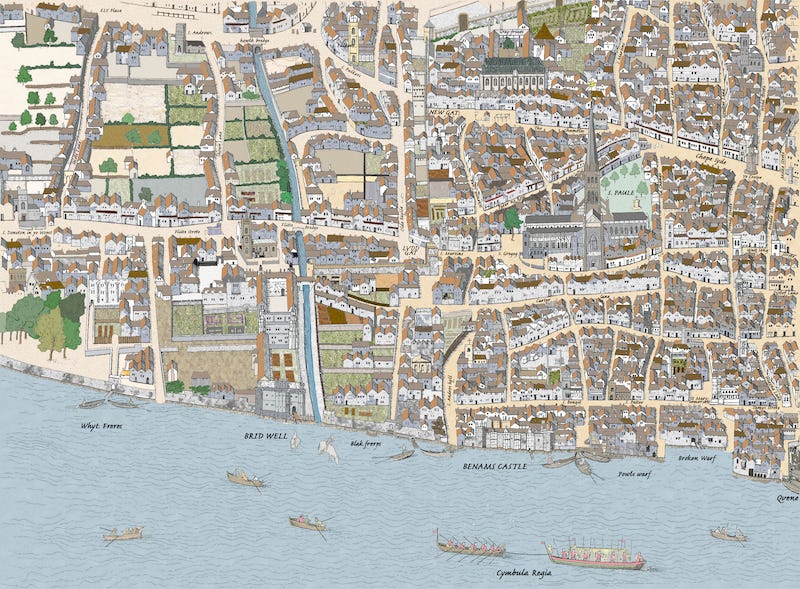 London's Oldest Map, Now in Colour: Part 2