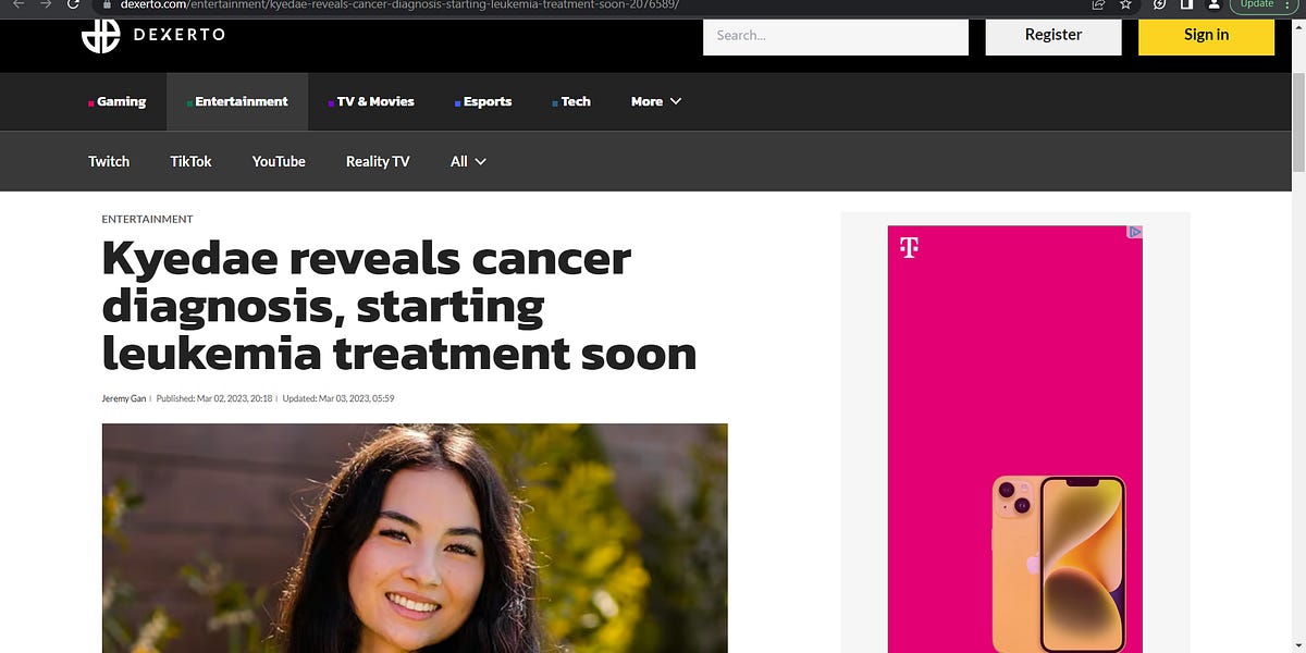 Did Kyedae get sudden aggressive devastating TURBO leukemia cancer ...