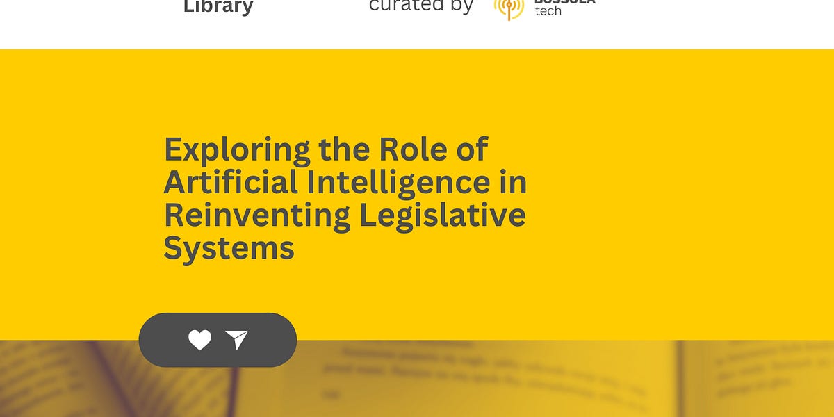 Exploring the Role of Artificial Intelligence in Reinventing Legislative Systems