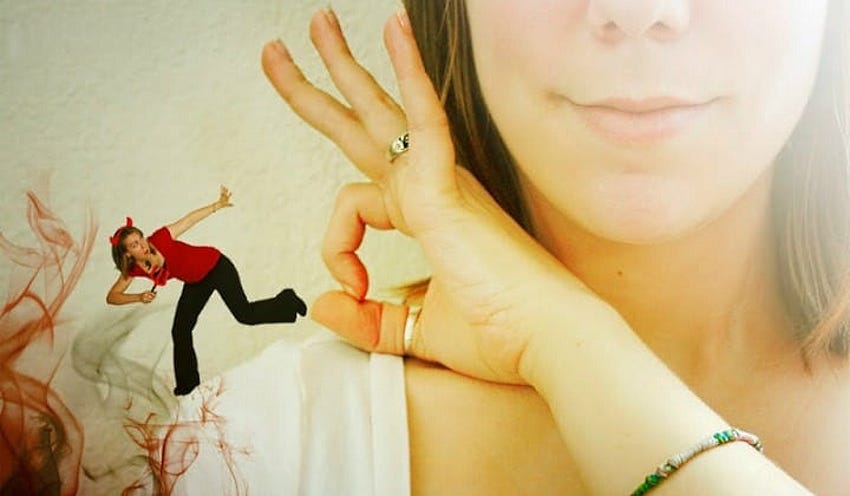 The devil whispers - by 365 Days Conscious - G.Vic