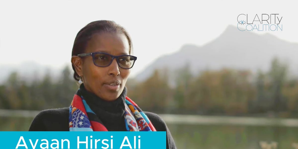 Ayaan Hirsi Ali is a Christian now. Good luck figuring out why.