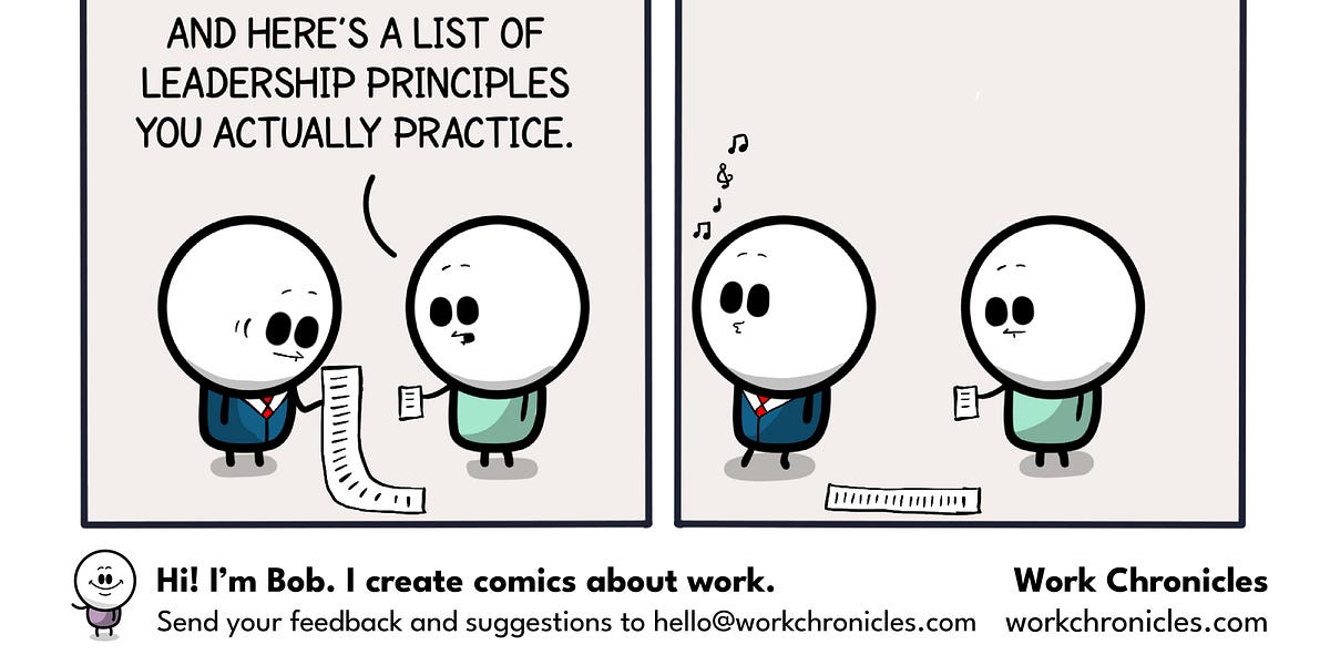 (comic) Leadership Principles - Work Chronicles