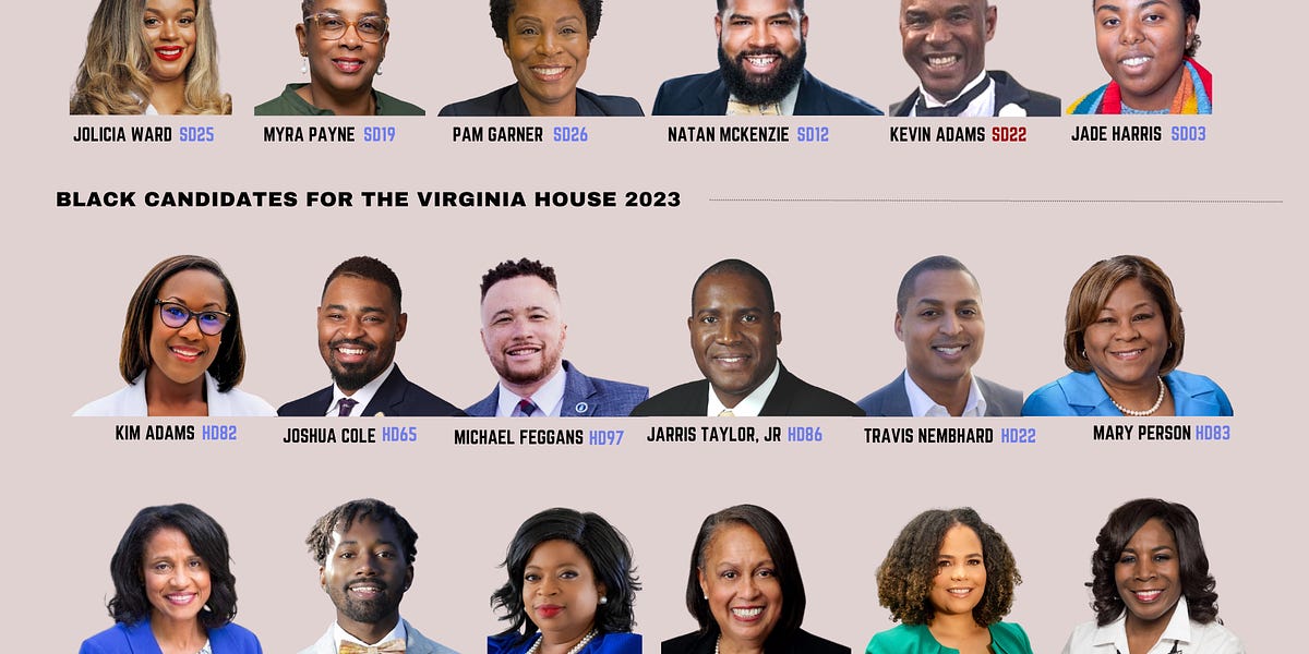 Chart: Record Number of Black Candidates on the Ballot for 2023 #Virginia
