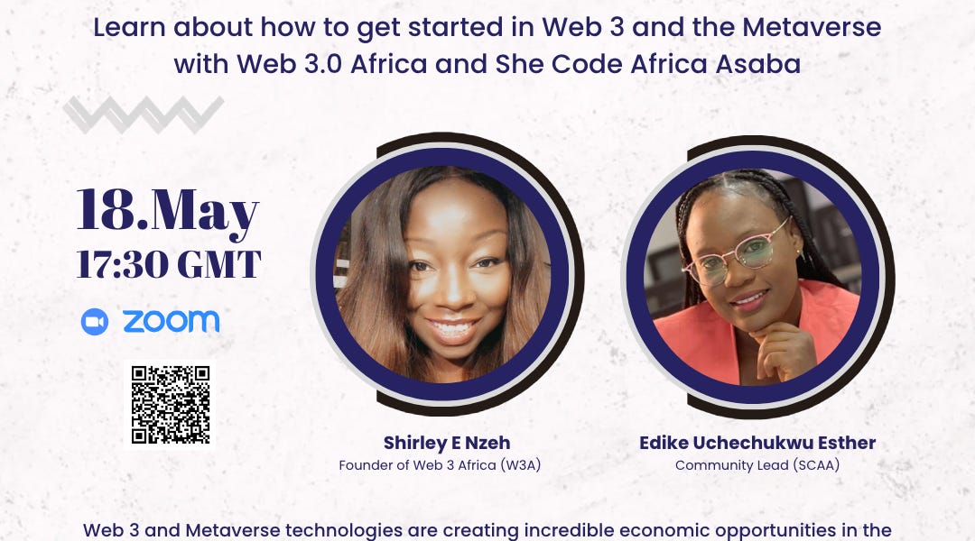 Announcing Web 3 Info Session with She Code Africa, Asaba!