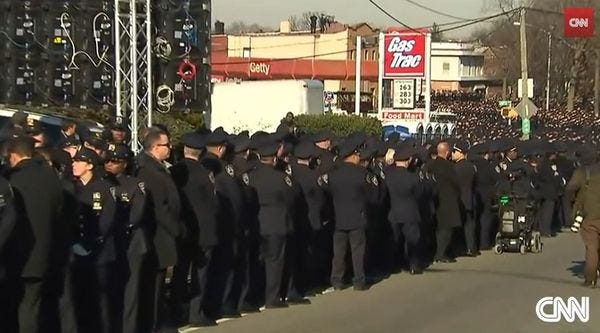 NYPD Cops Respect Fallen Officer Through Classy Political Stunt At Funeral