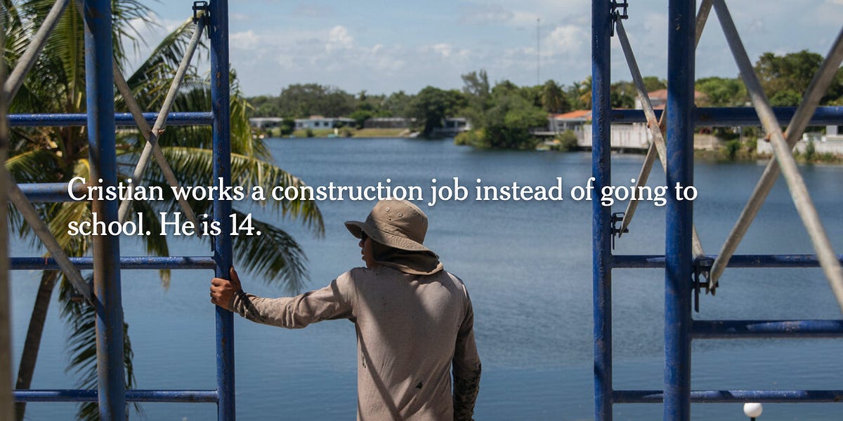 NYT Child Labor Report, Govt Response, Shows How Corporate Child ...