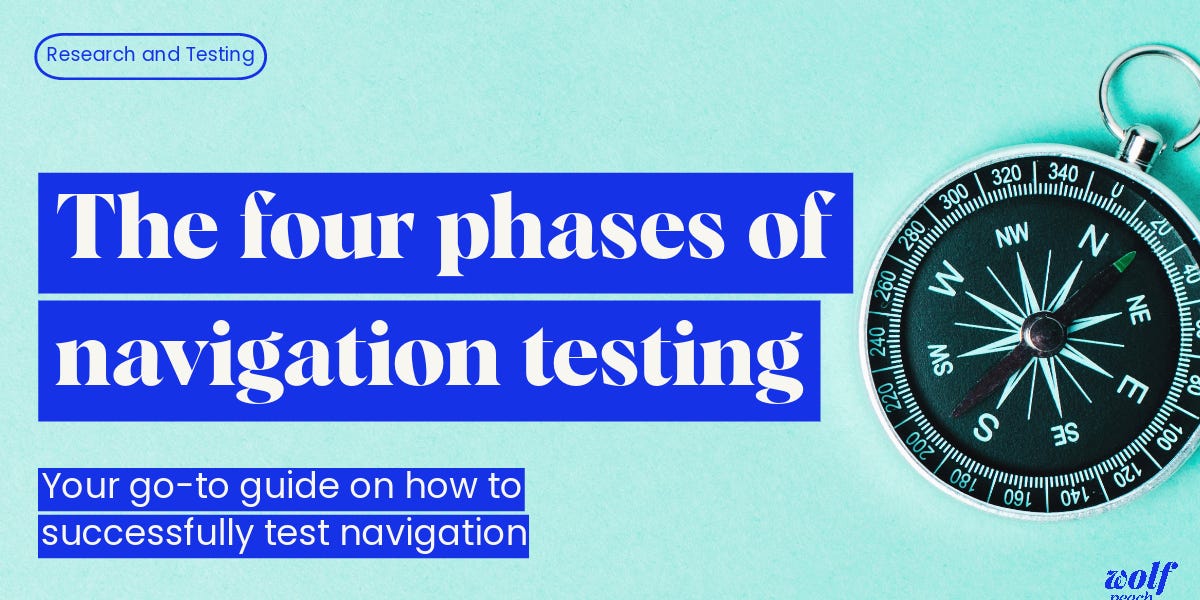 The four phases of navigation design testing