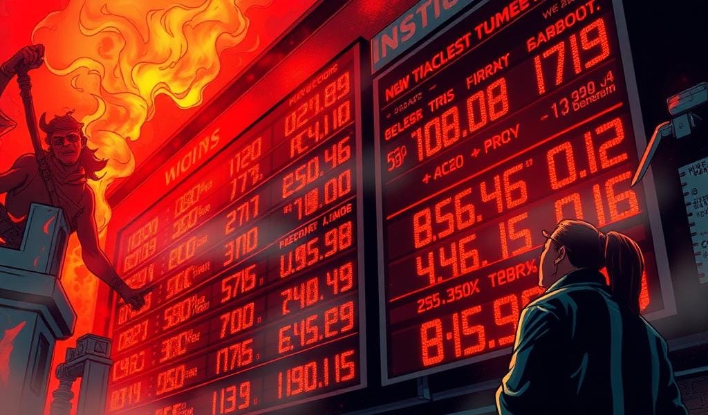 THE DEEPER DIVE: Chaos in a Sea of Red! - by David Haggith