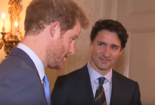 Hot-Ass Justin Trudeau Can't Stop Making Sexxx Eyes At Foreign Princes
