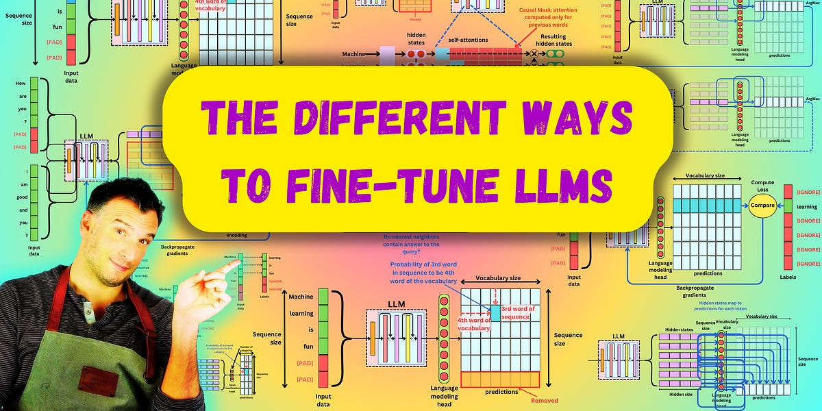 The Different Ways to Fine-Tune LLMs - by Damien Benveniste