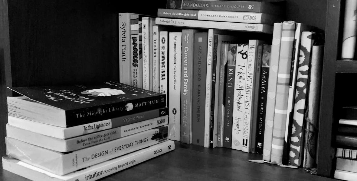 Books and their spaces - by Haretha J P - Sunchild