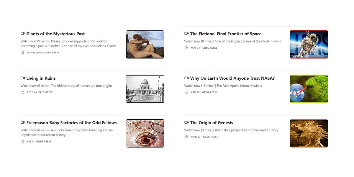 Exclusive Videos Thanks to Your Support - by Greg Reese