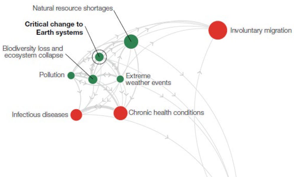 Interconnections of Disease Risk and Other Global Risks