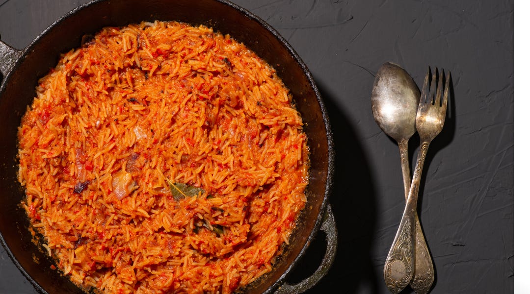 How did Jollof Rice spread across West Africa?