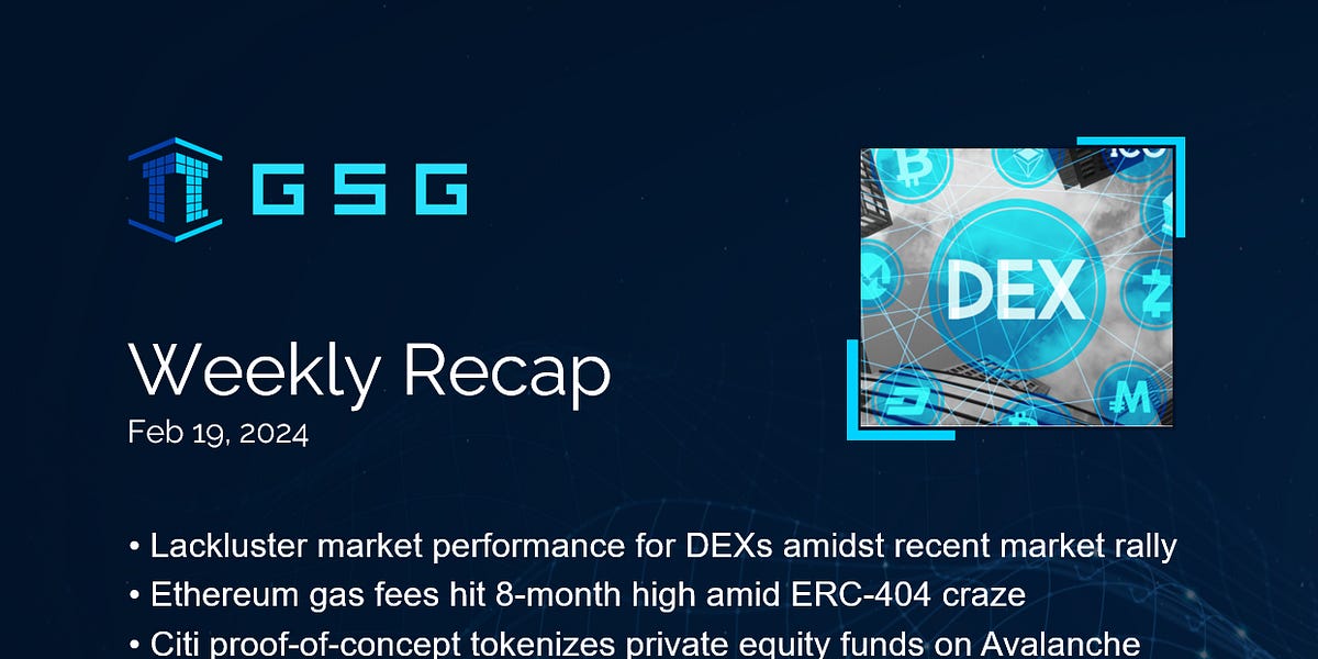 GSG Weekly Recap (Feb 19, 2024) - GSG Research & Insights