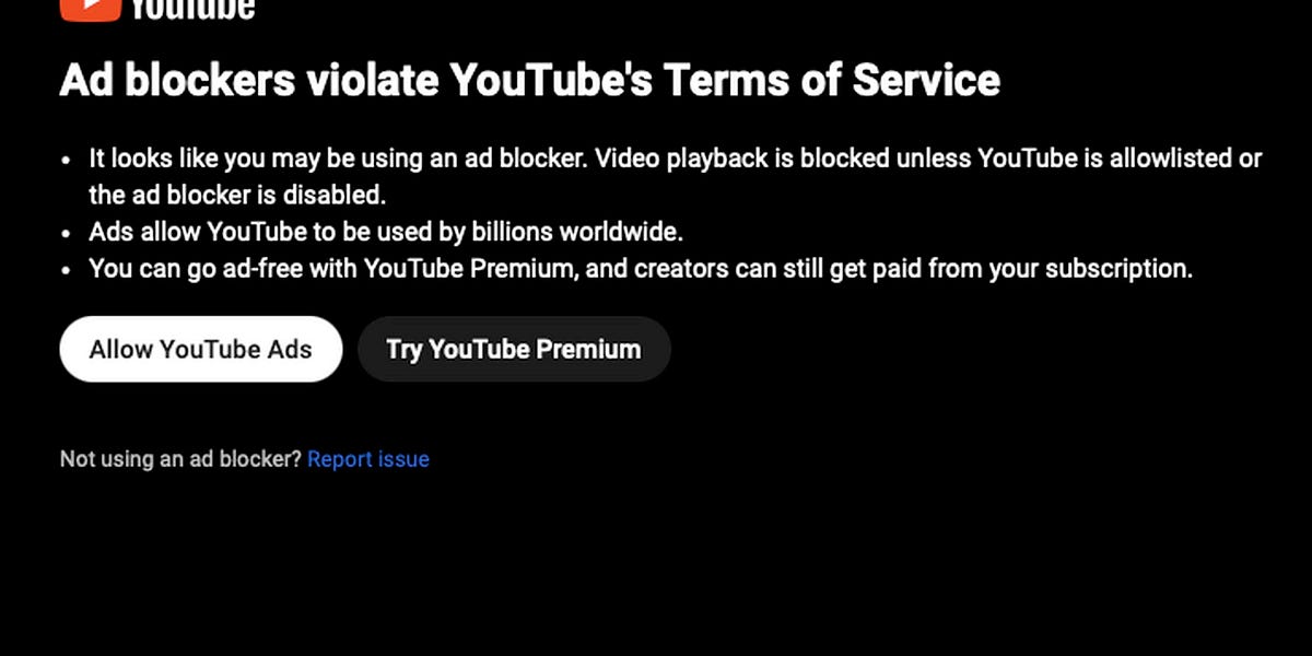 YouTube, Ad Blockers & the Advertising "Tax"