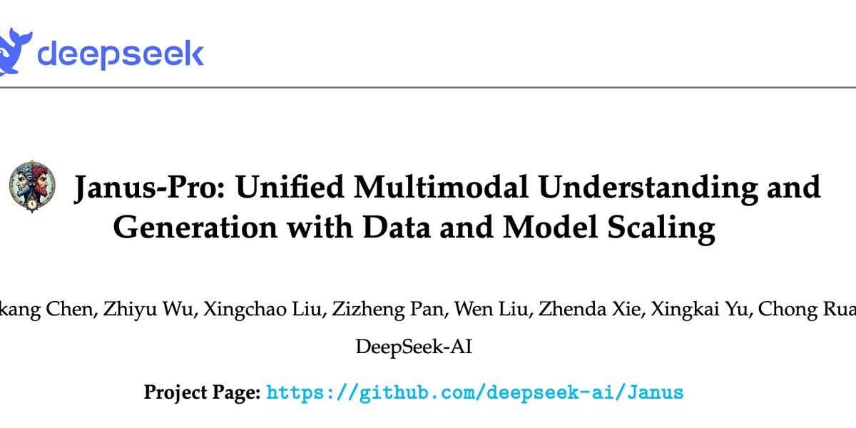 DeepSeek Launches Janus-Pro: A New Multimodal Model Challenging DALL-E 3 with Just Two Weeks of ...