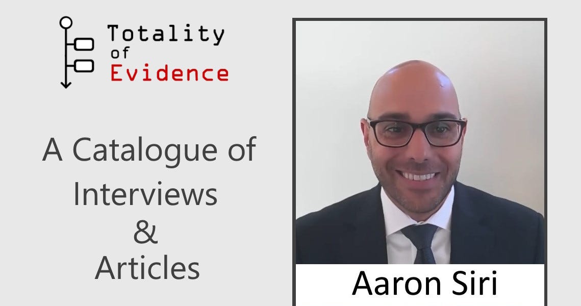 NEW: Cataloguing Interviews with Aaron Siri