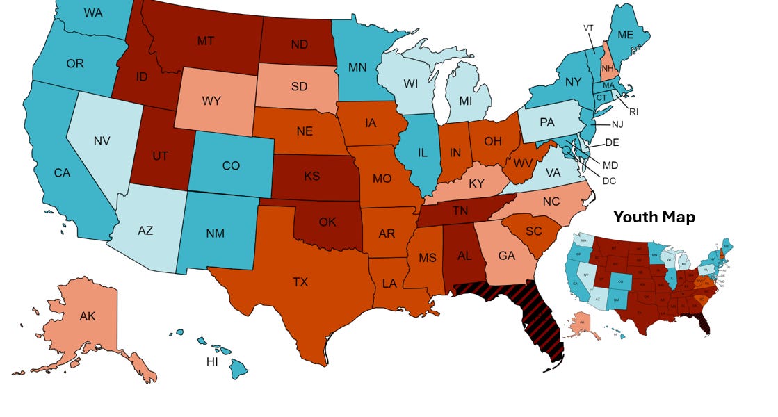 Anti-Trans Legislative Risk Assessment Map: May 2024 Update