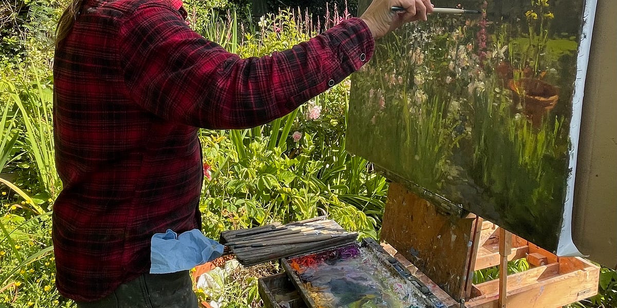 Jim McVicker, painter - by Amy Allen - Palate & Palette