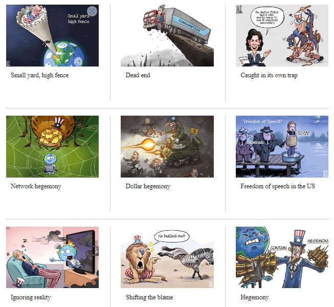 Check out English-language, Chinese political cartoons. Since the ...