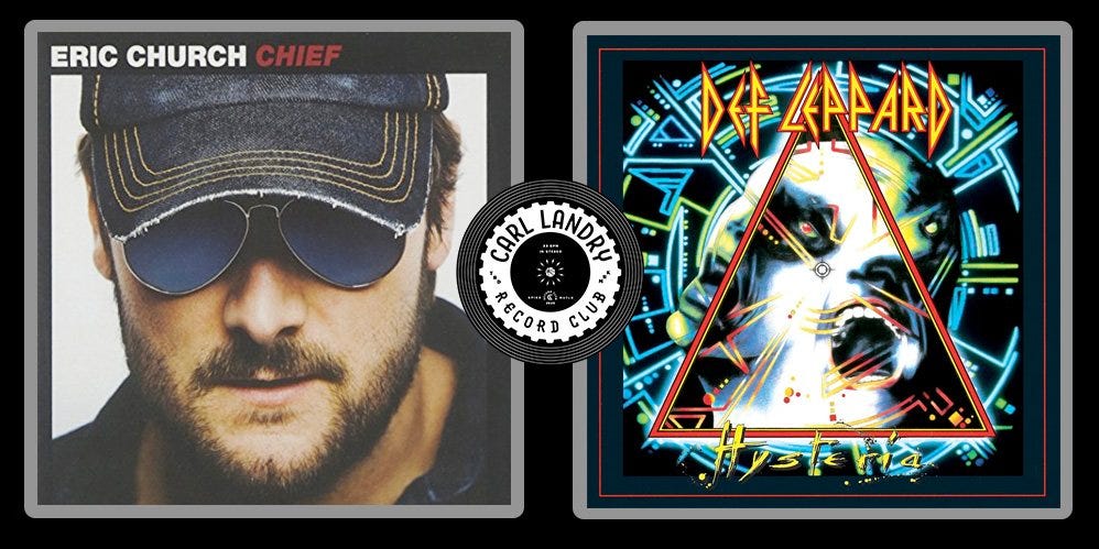 Eric Church 'Chief' and Def Leppard 'Hysteria